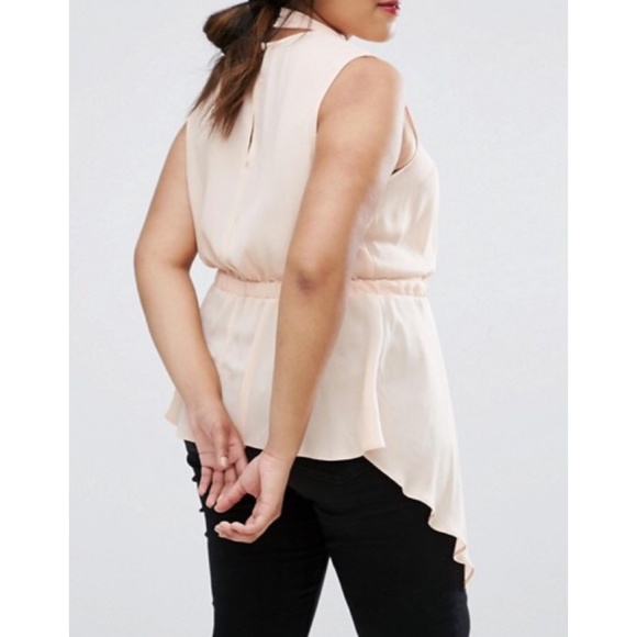 ASOS Curve | Tops | Asos Curve Asymmetric Sleeveless Top W Scarf | Poshmark